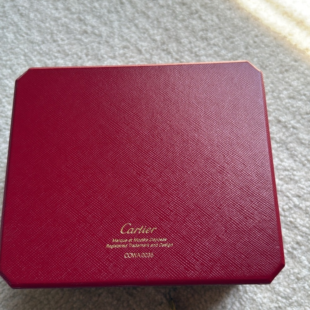 Cartier | Accessories | Cartier Red And Gold Watch Box | Poshmark